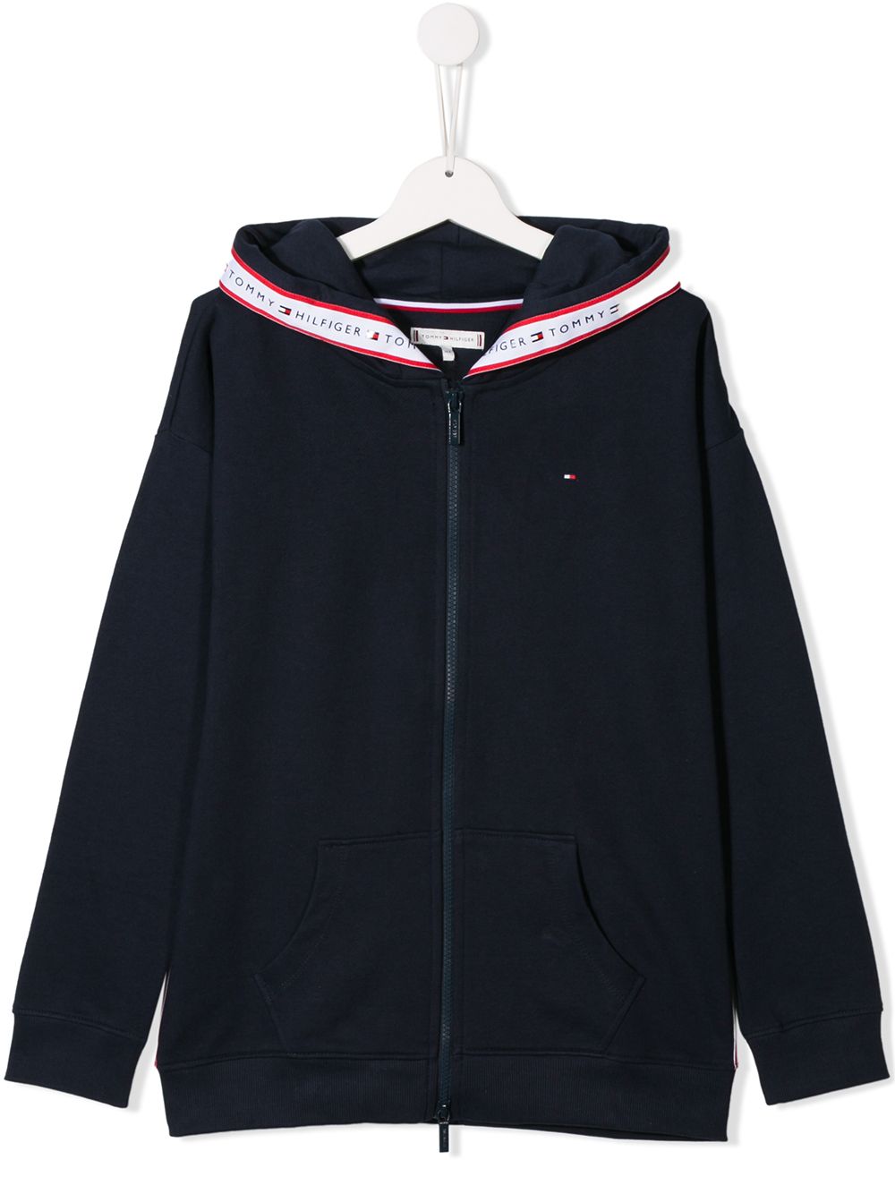 Tommy hilfiger - Girls - solid boyfriend tuff zip hoodie regular fit ...