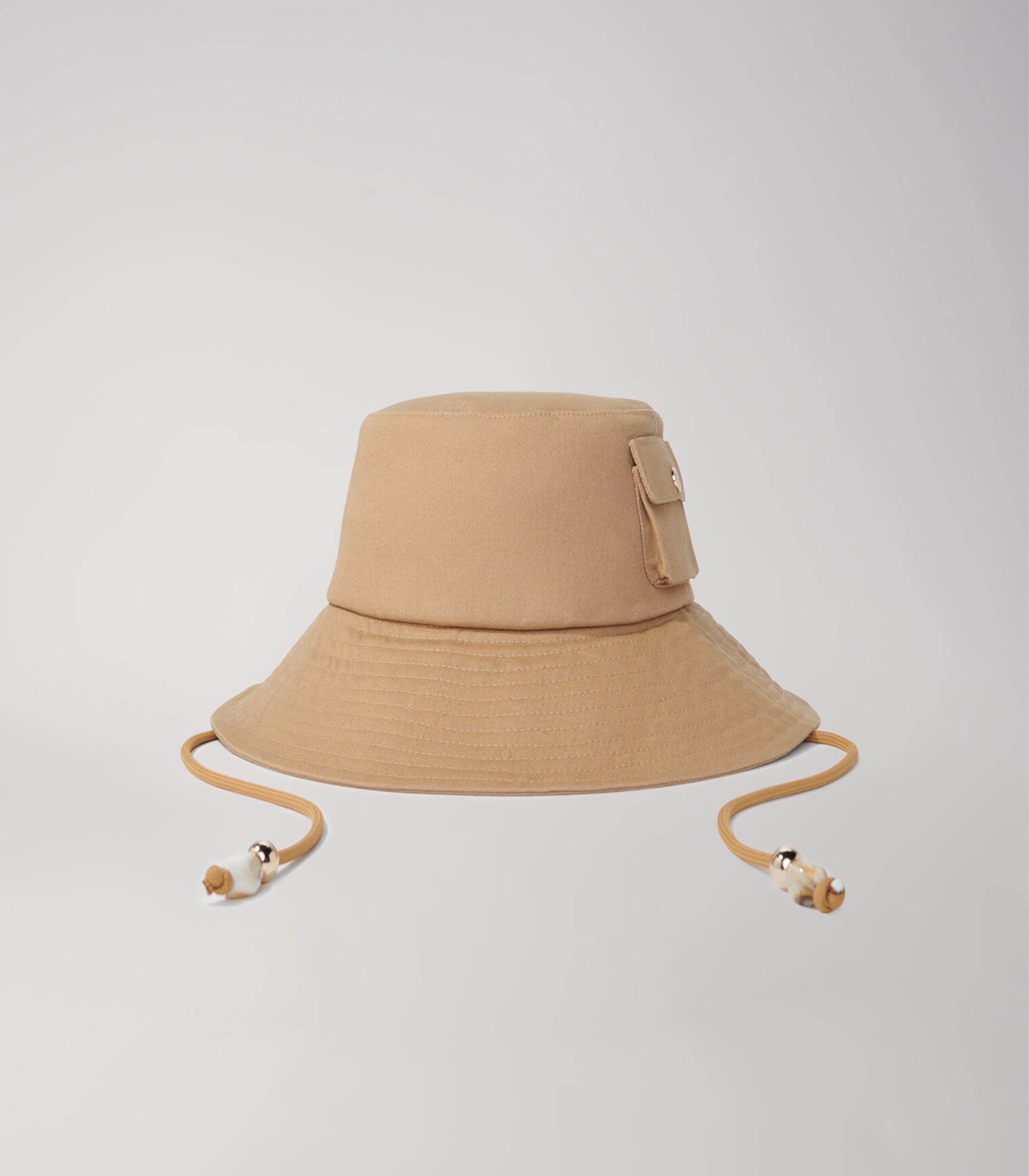 Maje - Cotton Bucket Hat With Beaded Strings – dstore Egypt